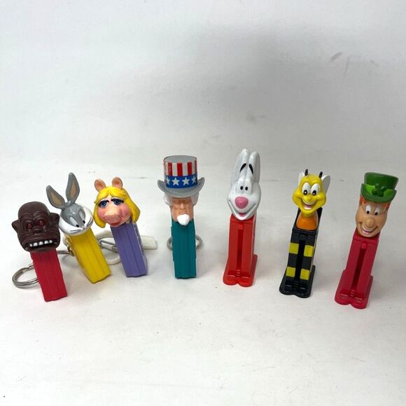 PEZ | Other | Vintage Pez Cartoons Mini Keychain Uncle Sam Miss Piggy ...